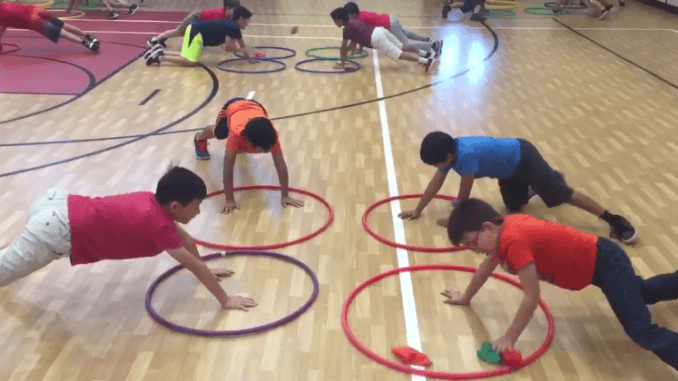 Four Square Hula Hoop - Rec Gym Pros